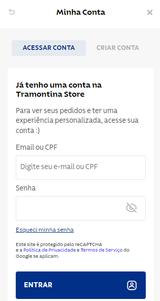 Como fazer login? – Tramontina HC